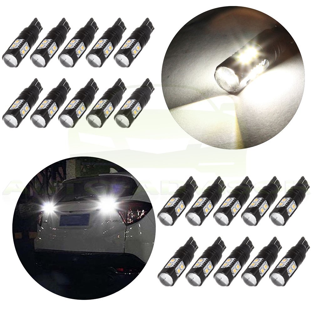 For 20PC White High Power Led Reverse Lights Bulb Exterior Light ...