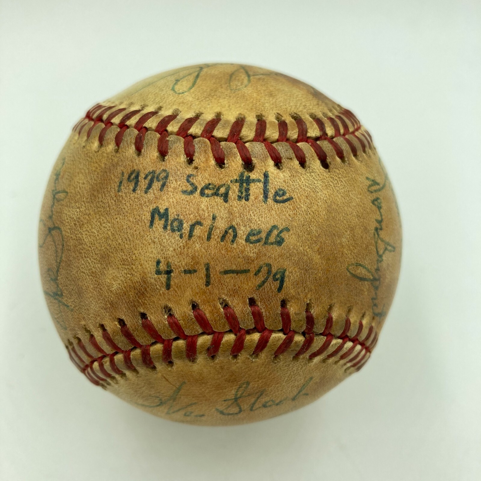 1979 Seattle Mariners Team Signed Game Used Official American League ...