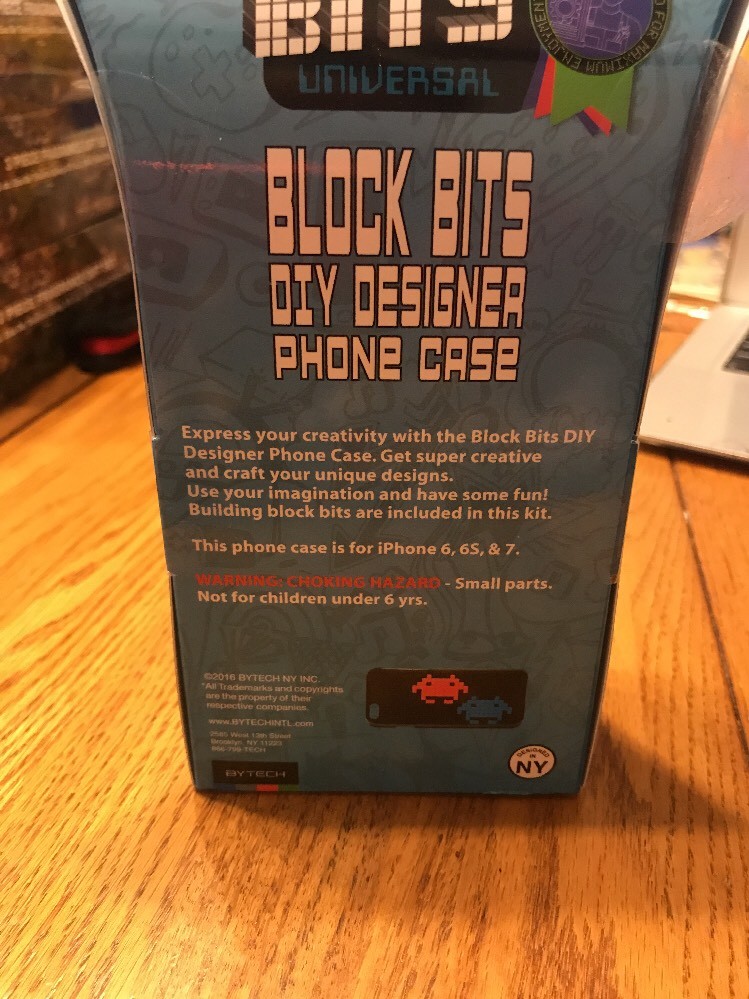 BYTECH TEGH BITS iphone 6s and 6/7 case Lego Block Bits DIY Ships N 24h ...