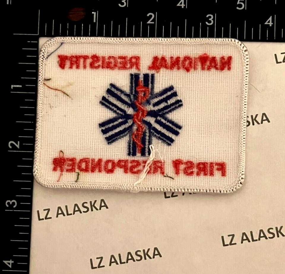 NATIONAL REGISTRY FIRST RESPONDER PATCH (EMS2) | eBay