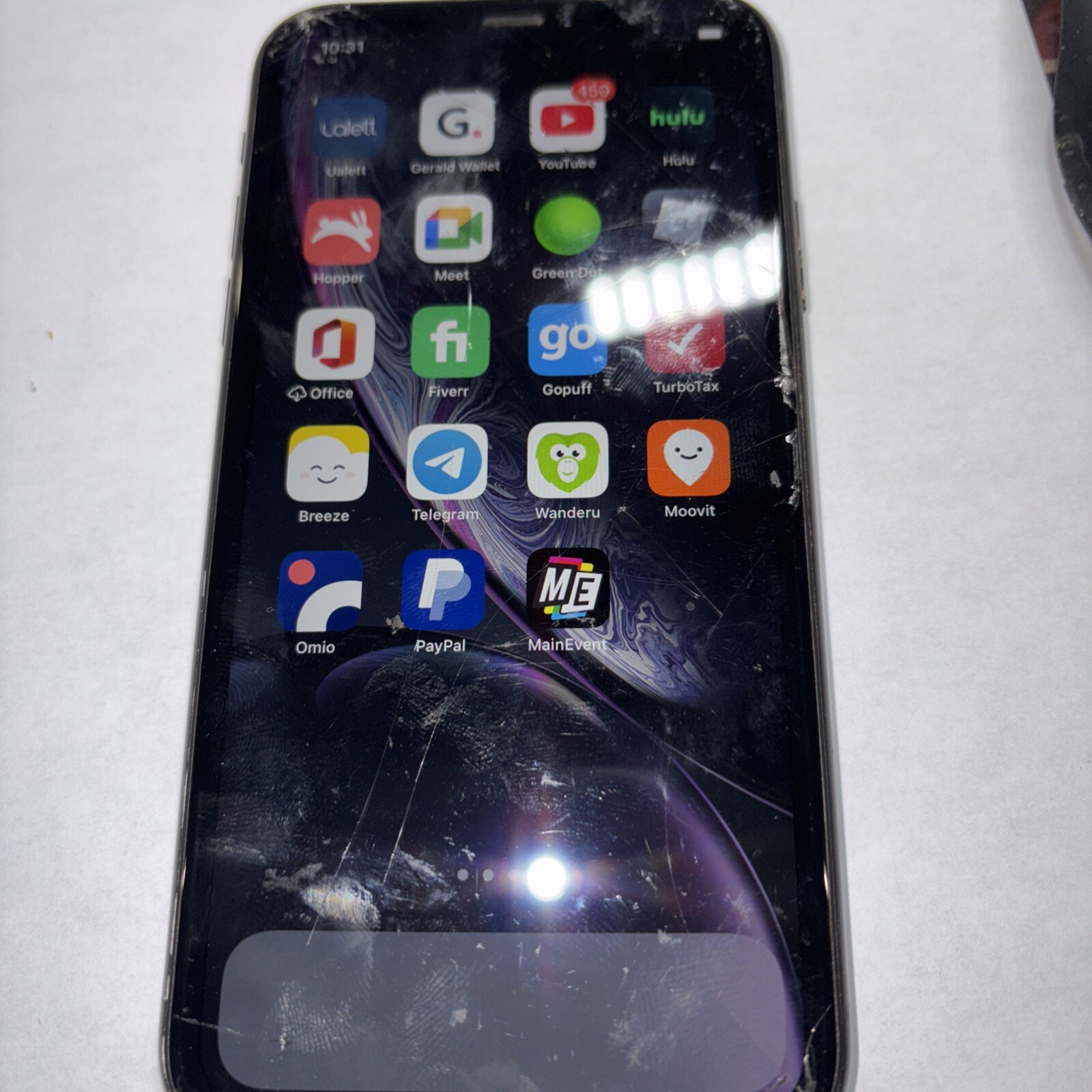iphone xr 64gb unlocked used Parts Cracked Screen Powers Up | eBay