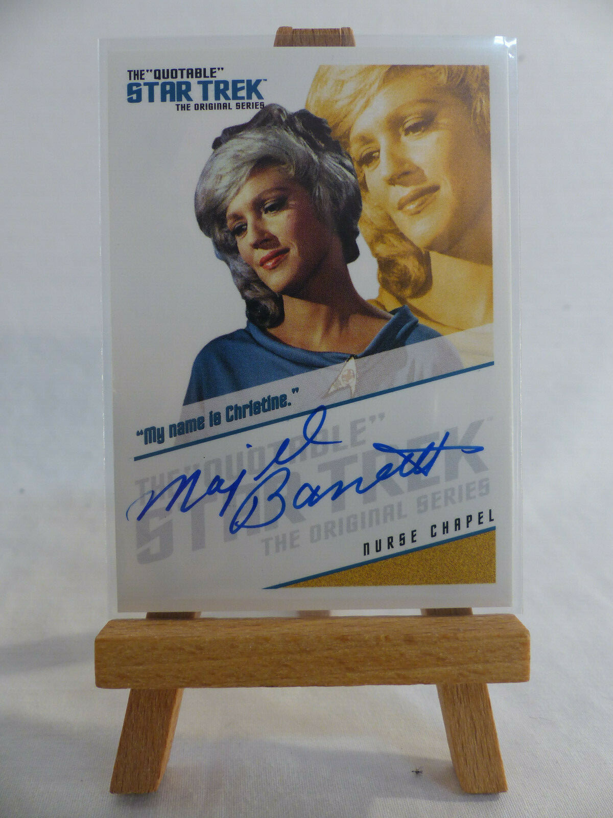 Quotable Star Trek Original Series Autograph Card QA6 Majel Barrett ...