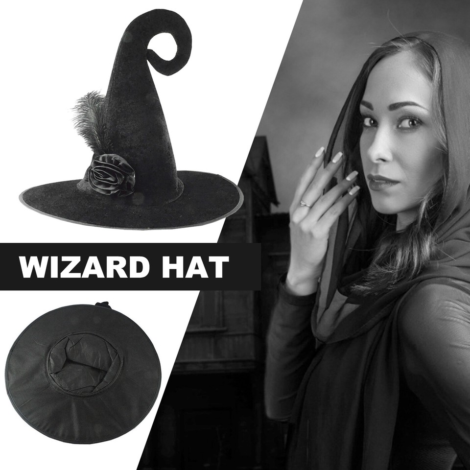 Halloween Wizard Hat Decorative Props Versatile for Women Men ...