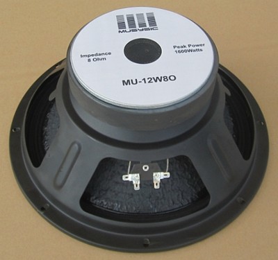 1600Watts Raw Replacement 12" SubWoofer Speaker 8Ohms Passive/active ...