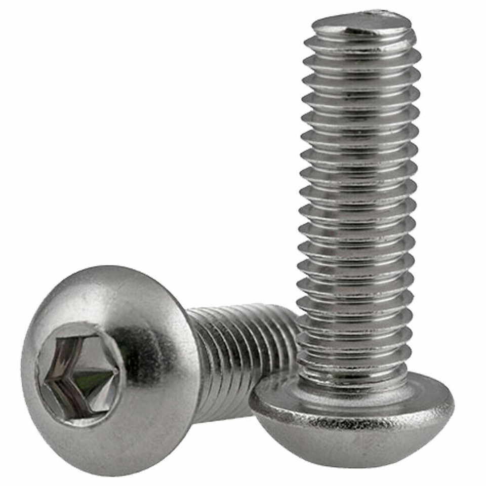 M8 -1.25 Metric A2 304 Stainless Steel Button Head Hex Socket Screws ...