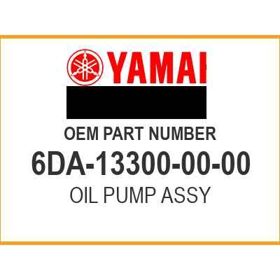 Yamaha OIL PUMP ASSY 6DA-13300-00-00 OEM NEW | eBay