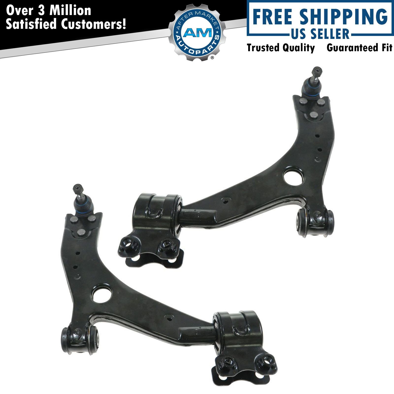 Front Lower Control Arm w/ Ball Joint Pair Set for Volvo C30 C70 V50 ...