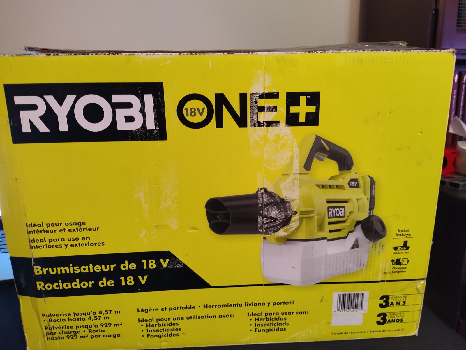 Ryobi One+ 18 Volt Cordless Chemical Fogger/Mister *Tool Only ...