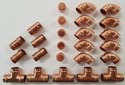 25 x 15mm Solder Ring Yorkshire Type Fittings Plumbing Copper Pipe DIY ...