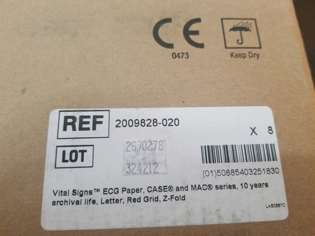 CareFusion 2009828-020 Vital Signs ECG Paper Z-fold - Case of 8 for ...