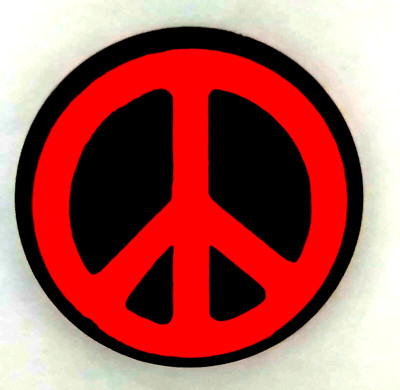 PEACE SIGN BUTTON 1964 ORIGINAL Peace Demonstration pinback button ...