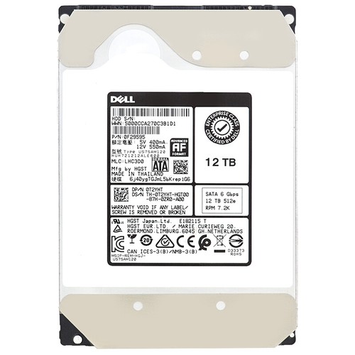 Disque Dur Dell 12TB HUH721212ALE600 256Mb 7200Rpm SATA III 3,5 ...