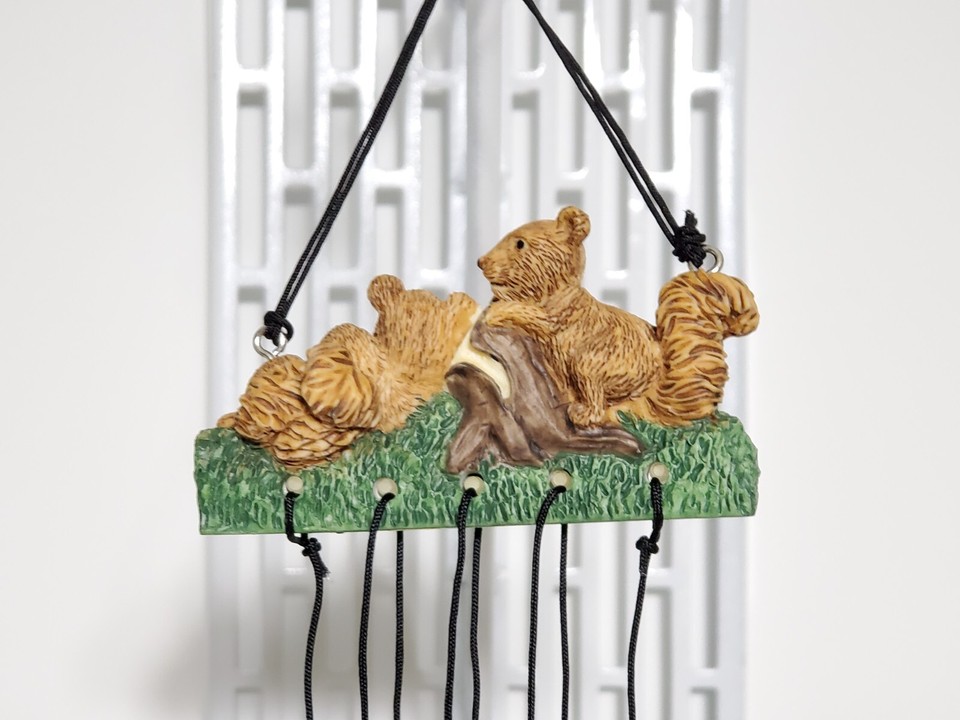 2 Squirrels Wind Chime - 10" Long | eBay
