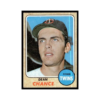 1968 Topps Baseball Card Dean Chance Twins #255 | eBay