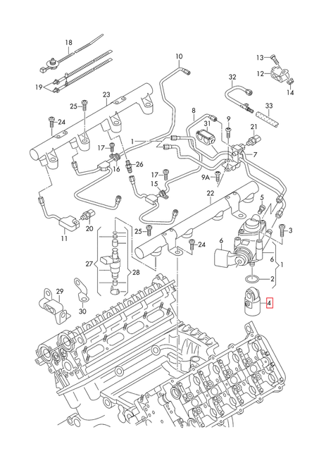 Audi 4.2l Cam Follower 03H127307A for sale online | eBay