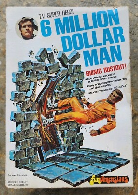 SIX MILLION DOLLAR MAN 1975 BIONIC BUSTOUT MODEL KIT MPC (488) | eBay