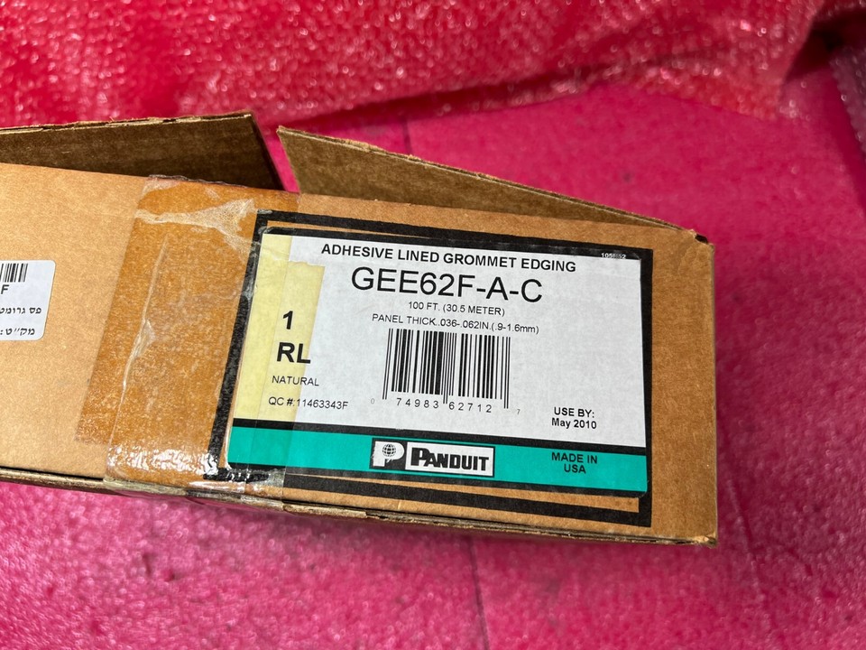 1 Pc GEE62F-A-C Panduit 30.5 Meter ADHESIVE LINED GROMMET EDGING | eBay