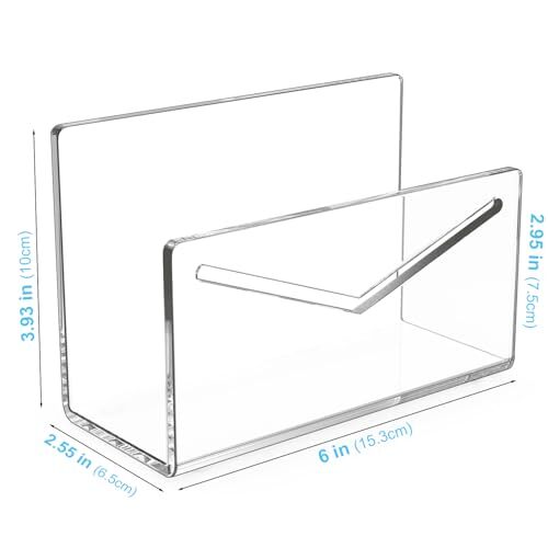 Acrylic Mail Holder Acrylic File Letter Organizer, Vertical Envelope ...