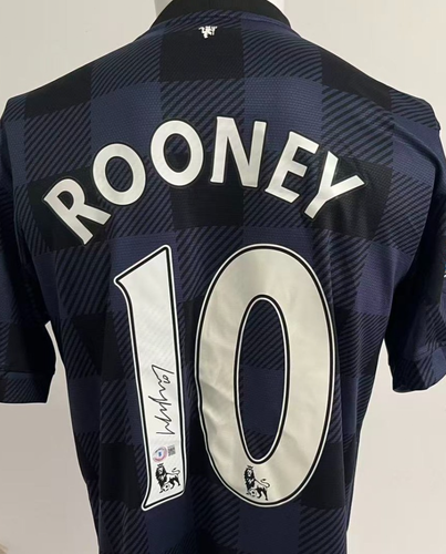 Wayne Rooney Signed Custom Jersey Autograph COA XL | eBay