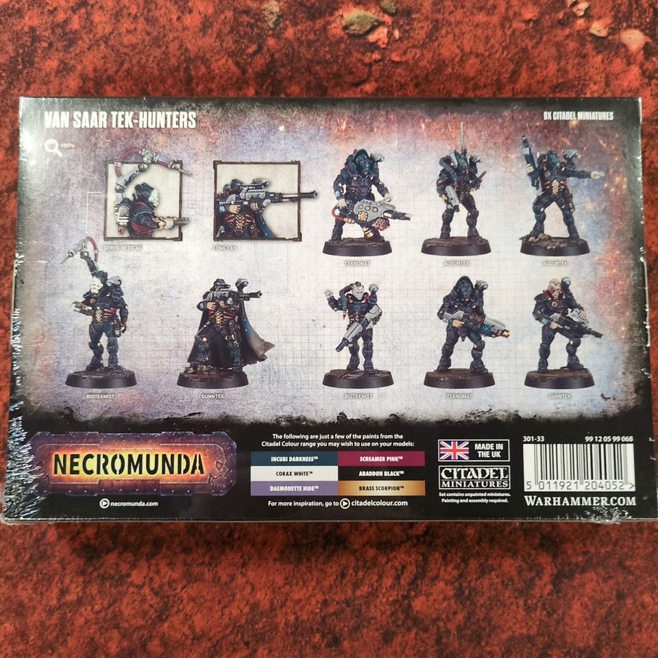Necromunda: Van Saar Tek-Hunters Warhammer 40K Sealed New In Box Games ...