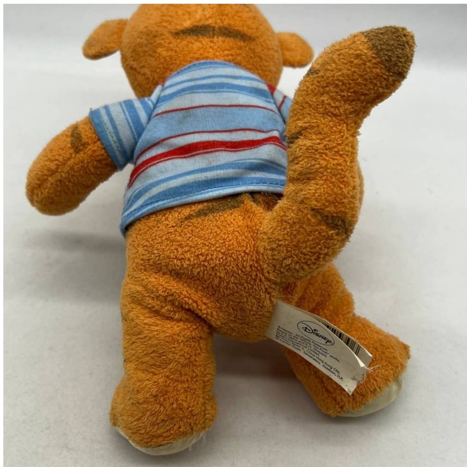 Disney My First Tigger Baby Toy Rattle Holding Teddy Bear 9" Vintage | eBay