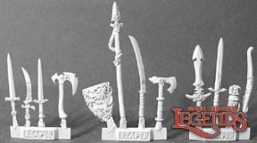 Reaper 02455 Weapons Pack IV (DHL) Conversion Bits Fantasy Swords Axe ...