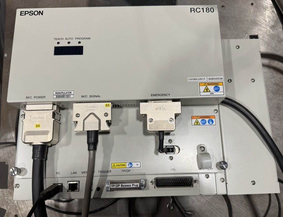Epson Prosix S5-A901S Robotic Axis w/ Epson RC180 Robotic Controller ...