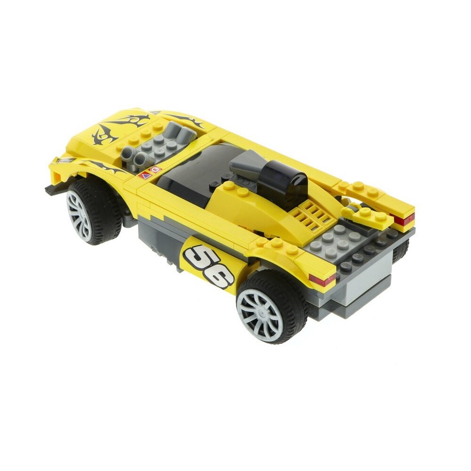 1x Lego Set Car Racers Radio Control Turbo Race Car 8183 Yellow ...