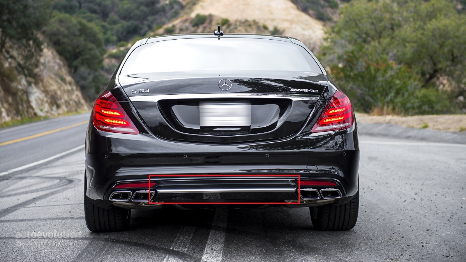 MB S CLASS AMG W222 Rear Bumper Diffuser Upper Trim A2228853321 NO DUTY ...