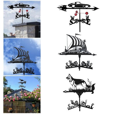 Stainless Steel Weather Vane Retro Farm Scene Garden Stake Weathervane ...