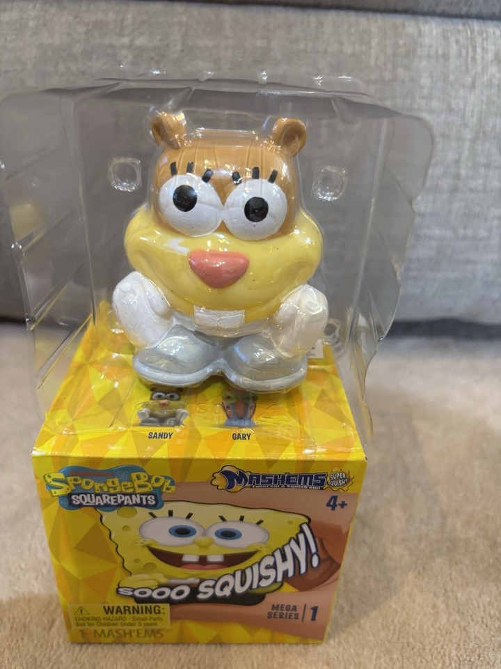 NEW SPONGEBOB SQUAREPANTS Mashems Mega series squishy toy fidget, SANDY ...