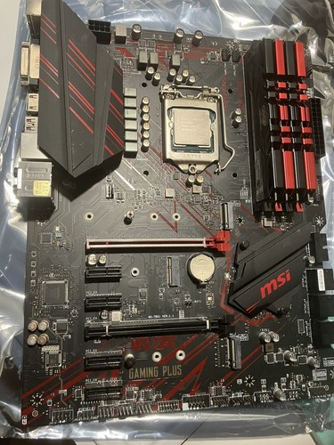 i9-9900kf, MSI Z390 MPG Gaming+, 64gb DDR4, I/O Shield, And TPM Module ...