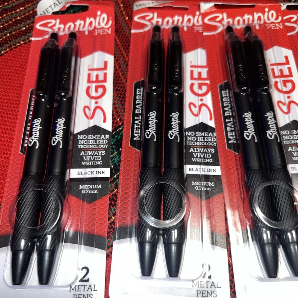 Sharpie S-Gel, Gel Pens, Medium Point (0.7mm), Black Ink Gel Pen, 12 ...