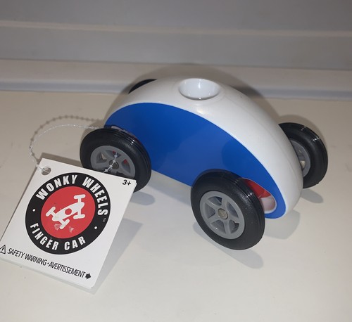 Wonky Wheels Finger Car Blue Push Toy 5" Long | eBay