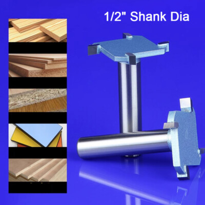1/2" Shank Dia Four Tooth T-shaped Tenon Cutter Woodworking Gong ...