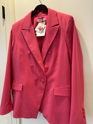 Naf Naf Blazer Made In France Fuchsia Pink NWT Size 42 | eBay