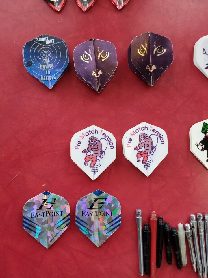 Huge Misc. Lot of 82 Dart Flights (37) & Dart Tips (45) | eBay