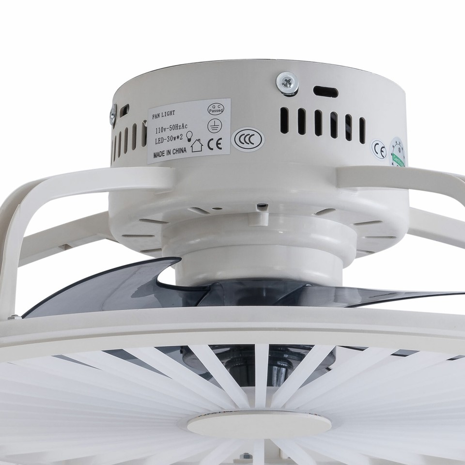 Modern Ceiling Fan Light Chandelier 3 color change 3-speed+Timing ...