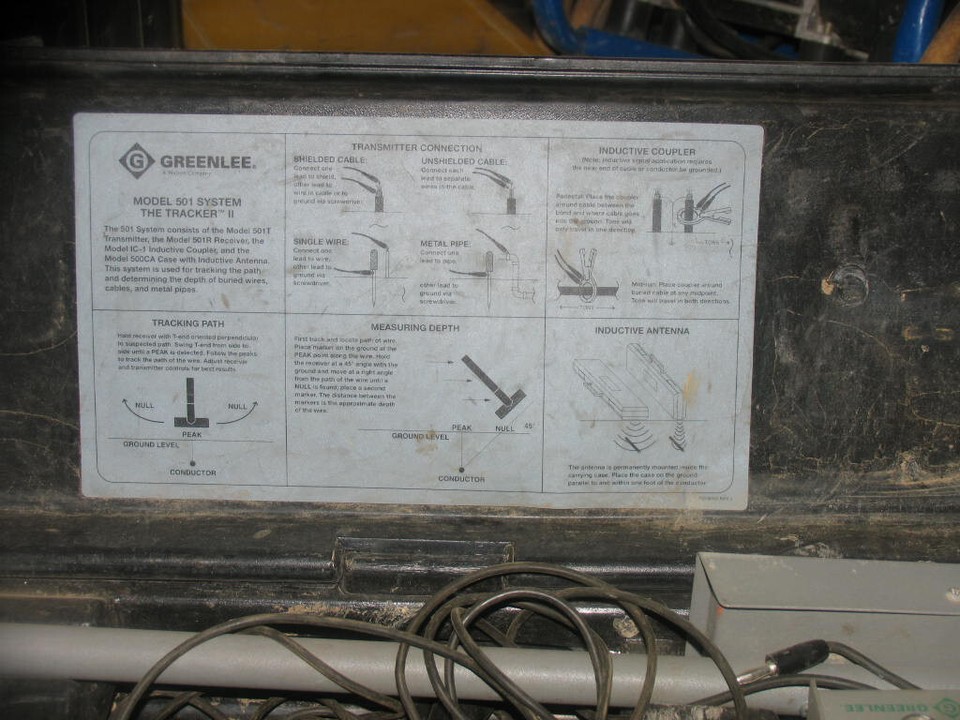 Greenlee Tempo 501 Tracker II Cable Locator | eBay