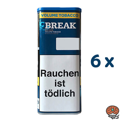 6x Break Blue/Blau XXL Tabak Dosen Volumentabak à 100g | eBay