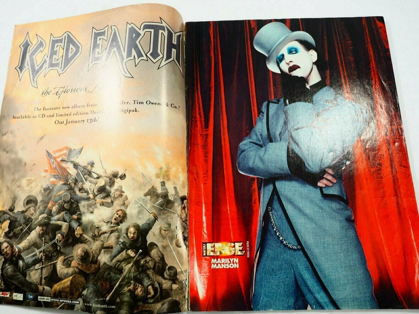 Metal Edge Magazine March 2004 Damageplan-Probot-Peter Steels-Korn With ...