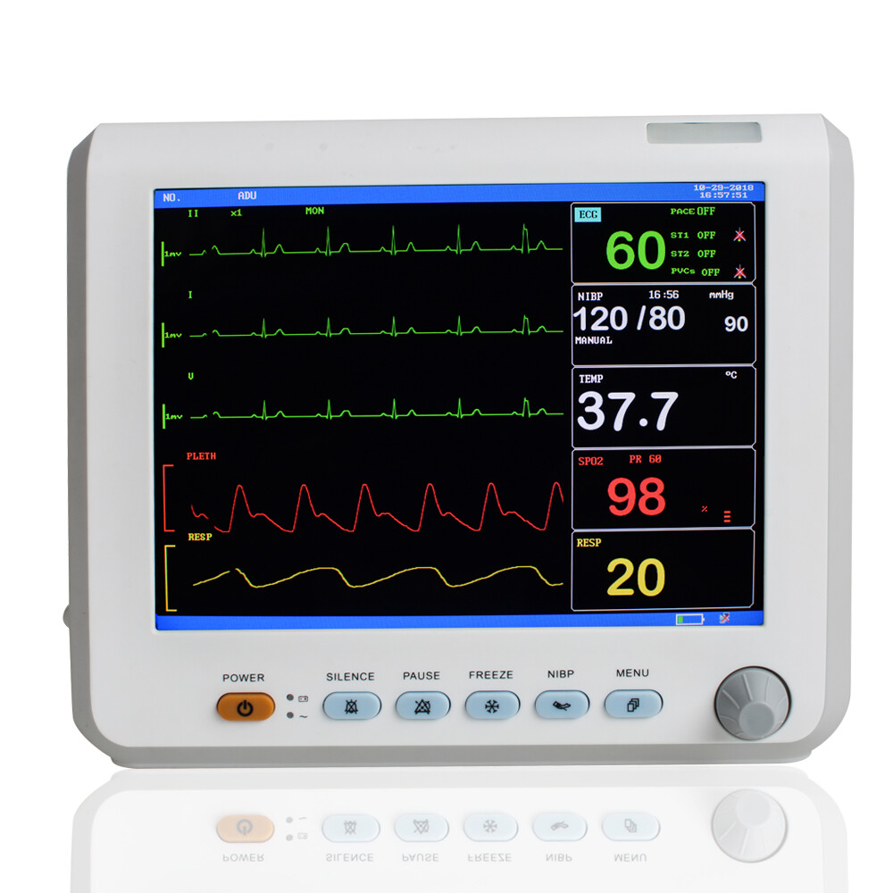 Carejoy Vital Signs Patient Monitor SpO2,PR,NIBP,ECG,RESP,TEMP Cardiac ...