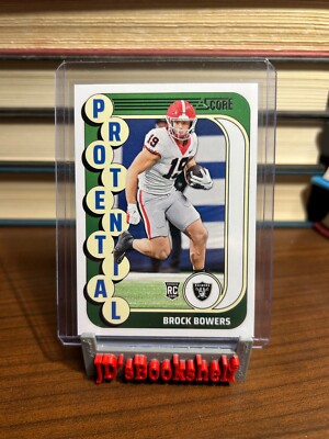 2024 Panini Score Football Brock Bowers Rookie RC #19 Protential | eBay
