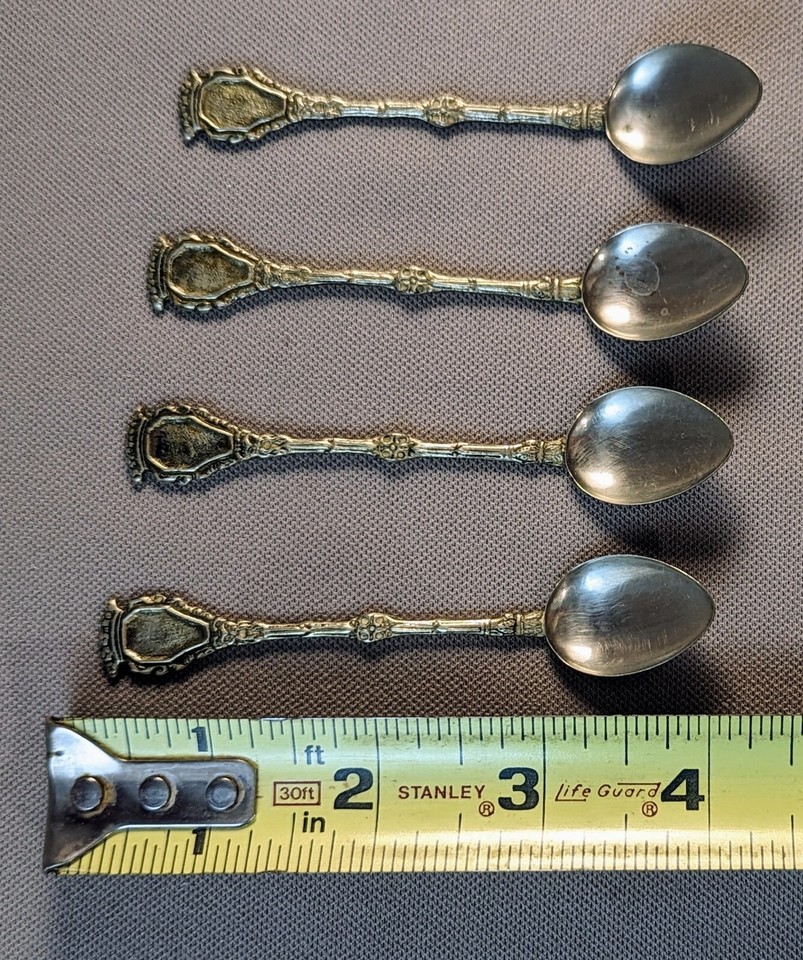 Set/4 Souvenir Spoons Italy 4" Collectible VTG RARE HTF | eBay