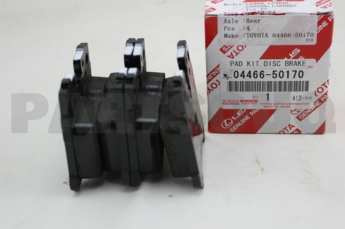 0446650170 Genuine Toyota PAD KIT, DISC BRAKE, REAR 04466-50170 | eBay
