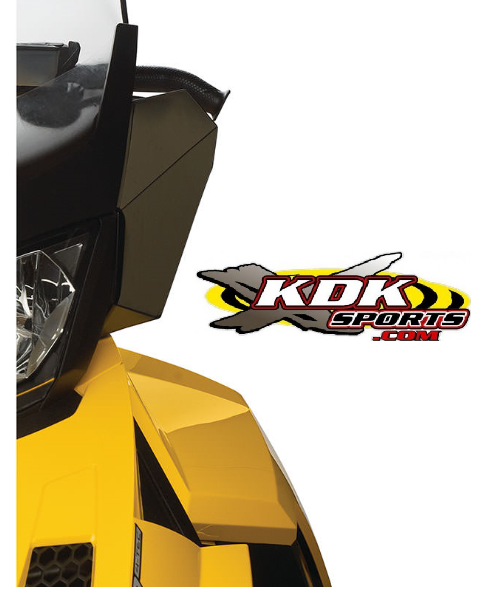 SKI-DOO REV-XP WINDSHIELD SIDE AIR DEFLECTOR KIT 860200084 MEDIUM AND ...