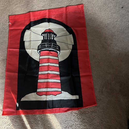Vintage Lighthouse Yard Flag 28x40 | eBay