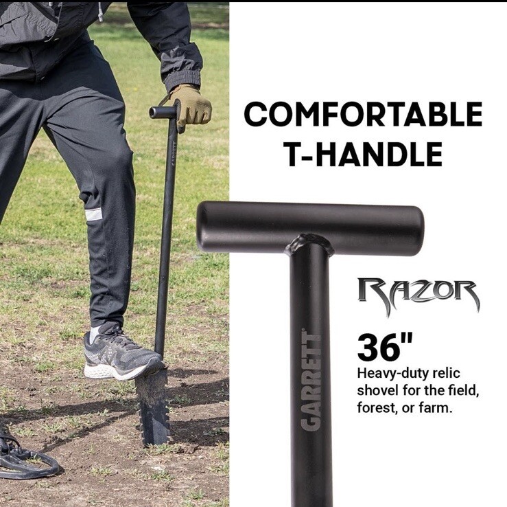 Garrett Razor 36” Relic Shovel Metal Detecting Treasure/relic Shovel ...