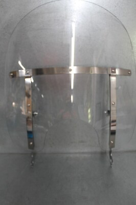 Nice 2 tone Removable Windshield Harley Davidson 17.5x21.5" 13.5x7.5 ...