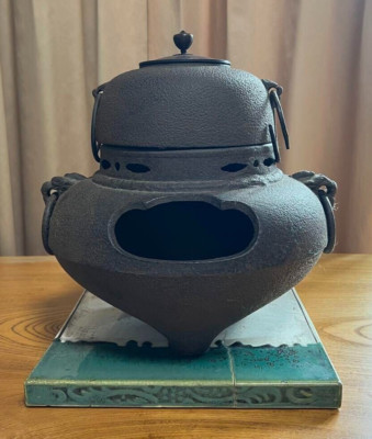 Chagama Furo Kama Kettle Tea Ceremony Sado Japanese Traditional Crafts ...